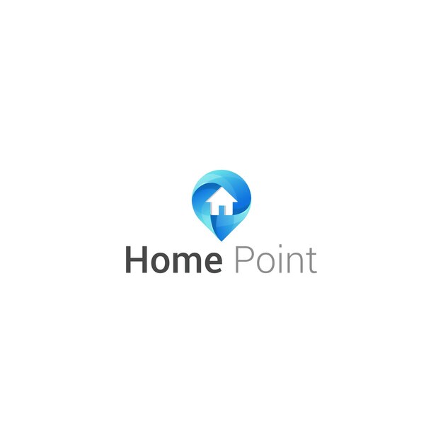 Premium Vector | Modern home location tracking logo Premium Vector | Modern home location tracking logo