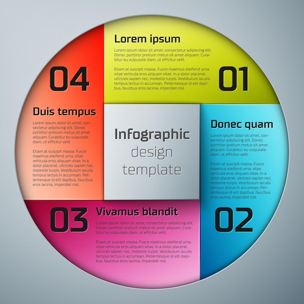 Premium Vector | Modern Infographic design template Premium Vector | Modern Infographic design template