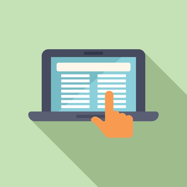Premium Vector | Modern laptop with touch interaction icon Premium Vector | Modern laptop with touch interaction icon