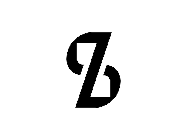 무한대 라인 로고 디자인을 갖춘 현대적인 문자 Z 프리미엄 벡터