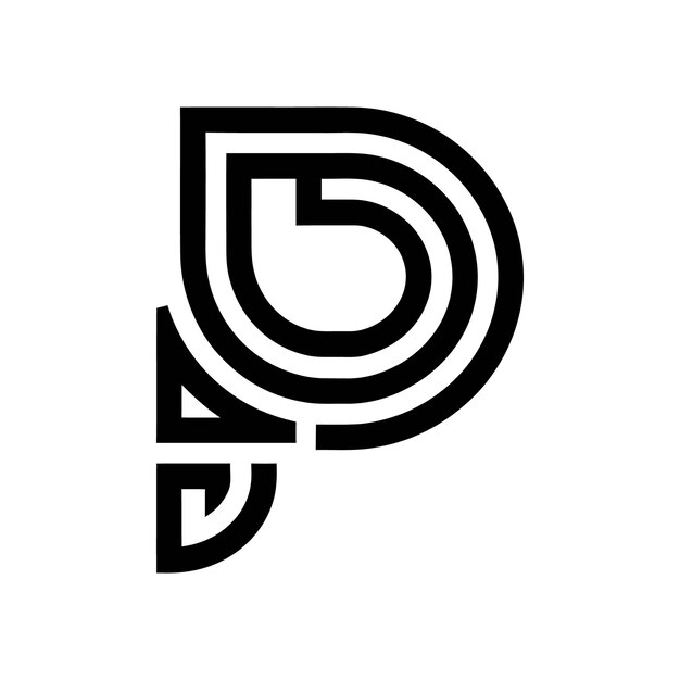Premium Vector | Modern minimalist initial letter P logo Minimal shape ... Premium Vector | Modern minimalist initial letter P logo Minimal shape ...