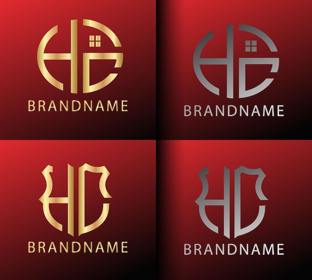 Premium Vector | Modern monogram initial letter hc logo design template Premium Vector | Modern monogram initial letter hc logo design template