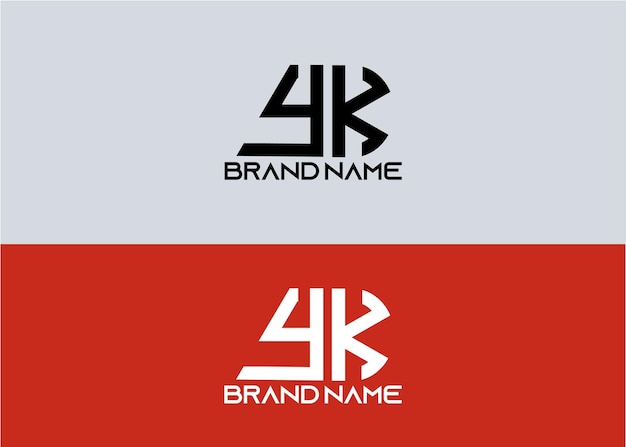 Premium Vector | Modern monogram initial letter yk logo design template Premium Vector | Modern monogram initial letter yk logo design template