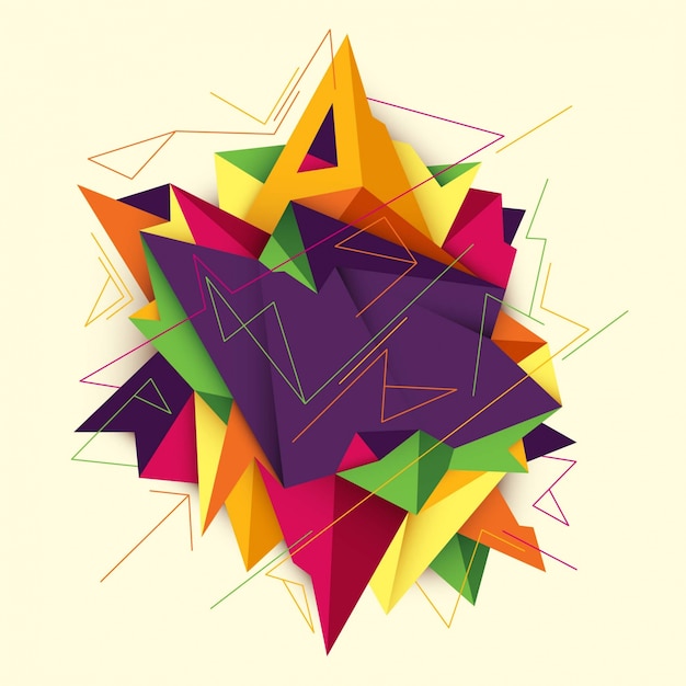 Premium Vector | Modern polygon abstraction. Premium Vector | Modern polygon abstraction.
