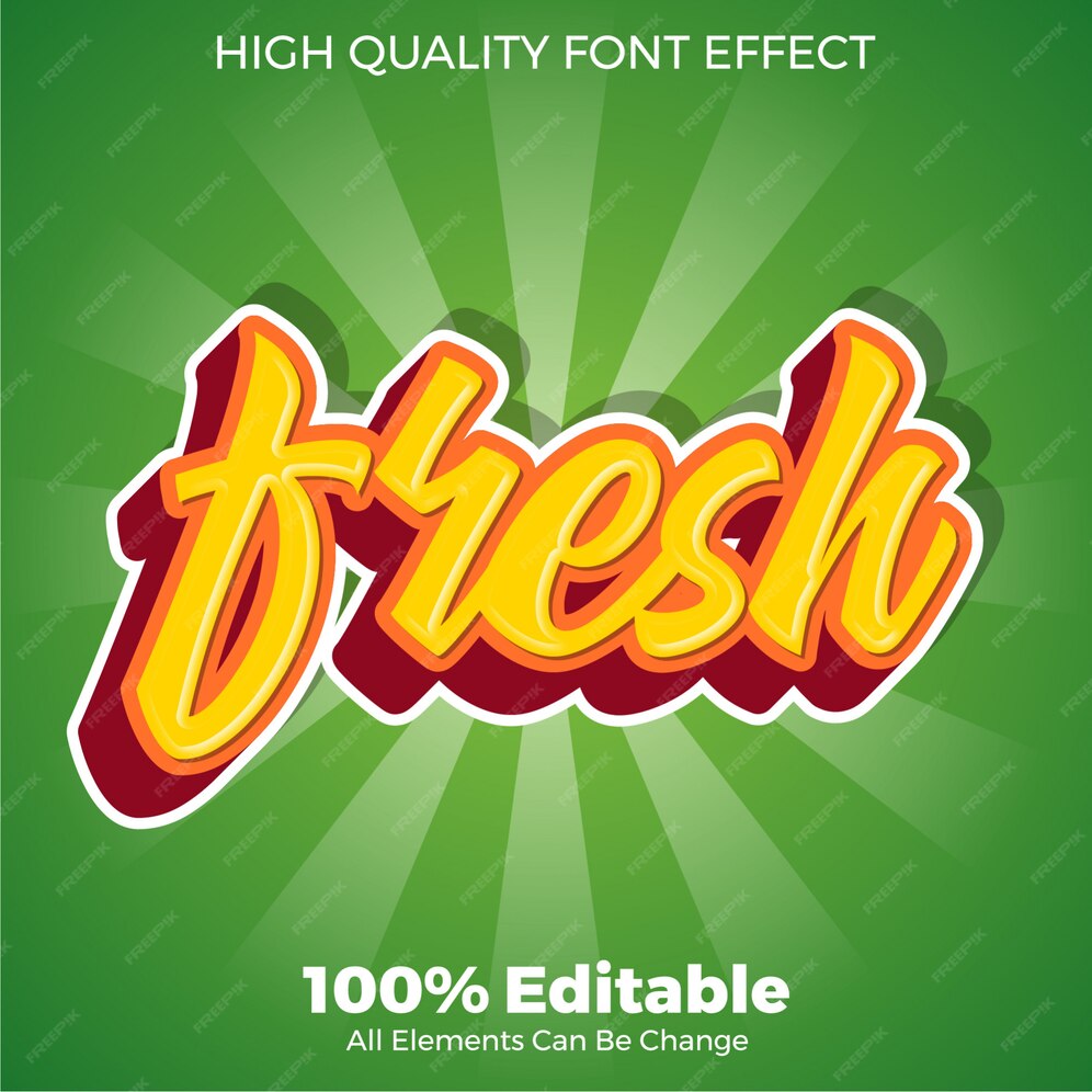 Premium Vector Modern Script Text Style Editable Font Effect