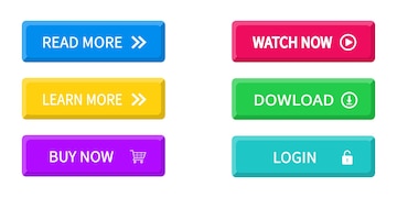 Premium Vector | Modern set buttons for infographic. flat buttons for ...