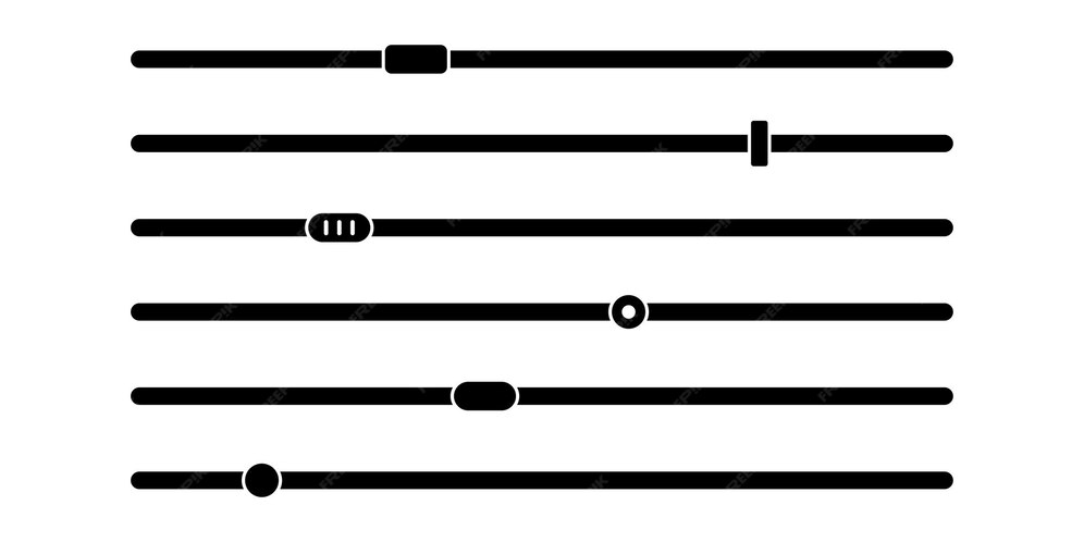 Premium Vector Modern Set With Slider Bar Vector Icons Ui Slider Bar For App And Web Site