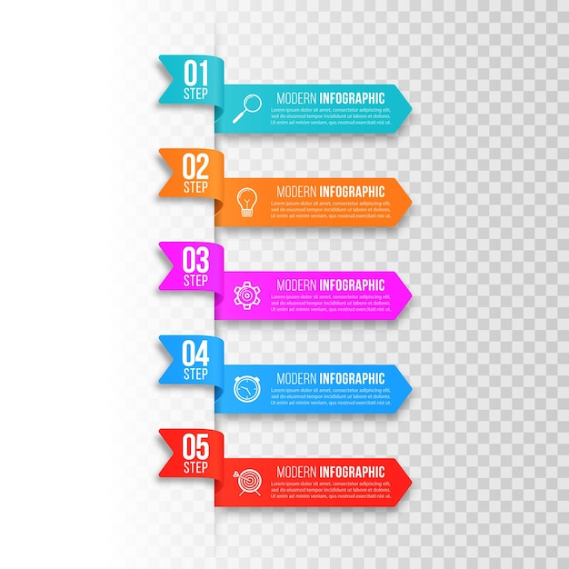 Premium Vector | Modern template for creating infographics Premium Vector | Modern template for creating infographics