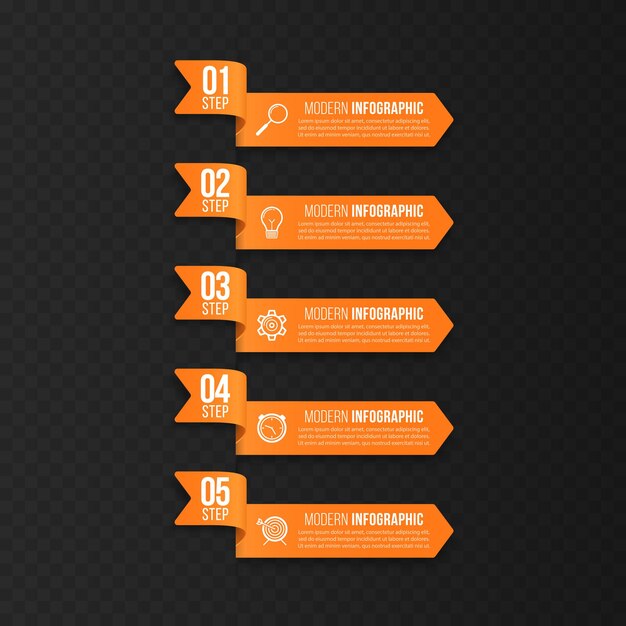 Premium Vector | Modern template for creating infographics Premium Vector | Modern template for creating infographics