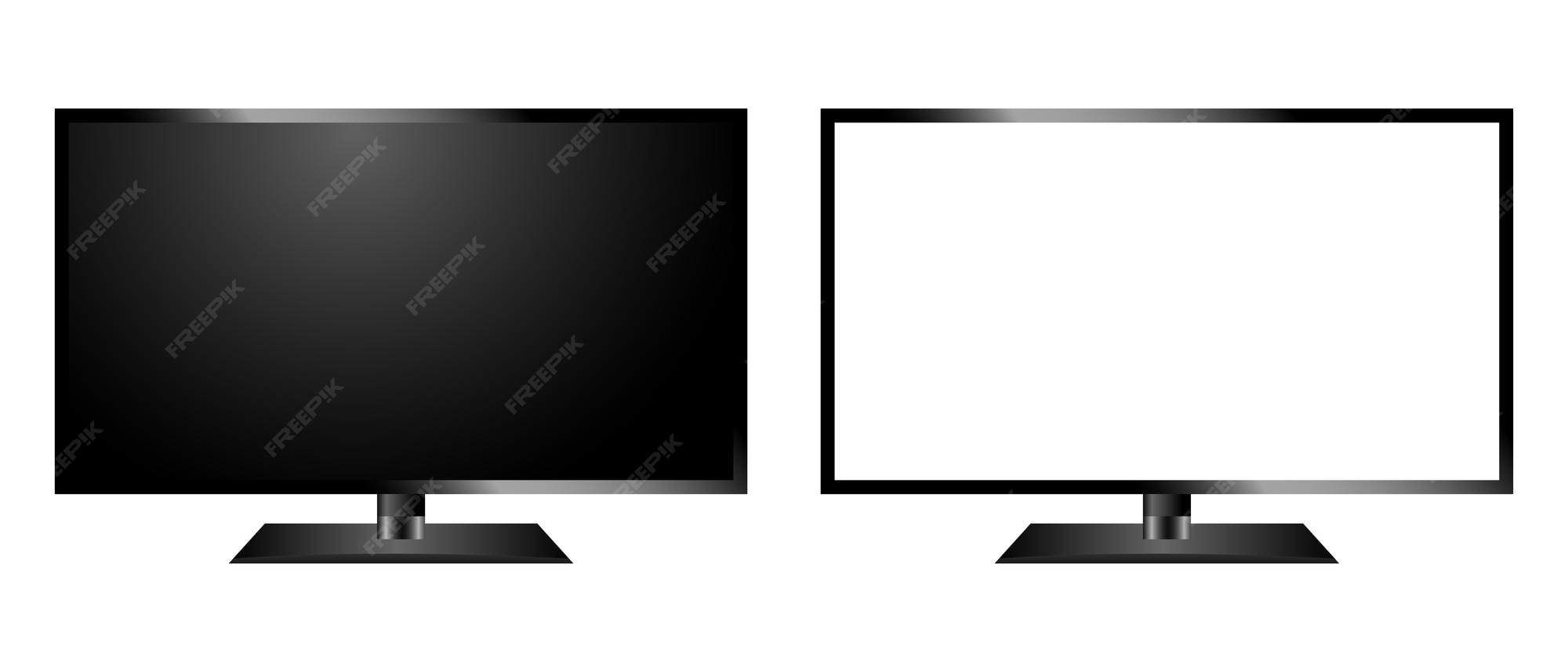 Premium Vector | Modern tv set on isolated background vector realistic ... Premium Vector | Modern tv set on isolated background vector realistic ...