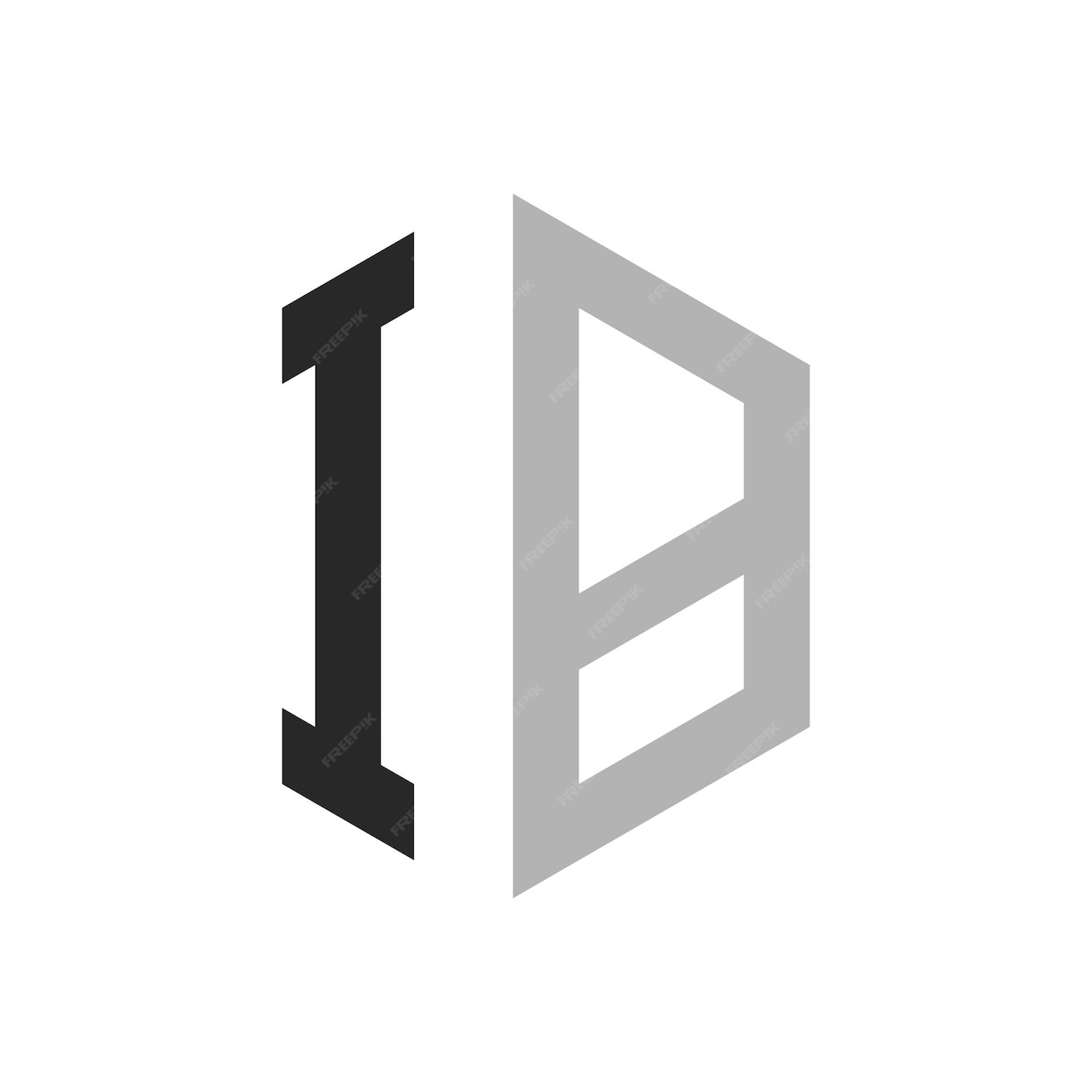 Premium Vector | Modern Unique Hexagon Letter IB Logo Design Template ... Premium Vector | Modern Unique Hexagon Letter IB Logo Design Template ...