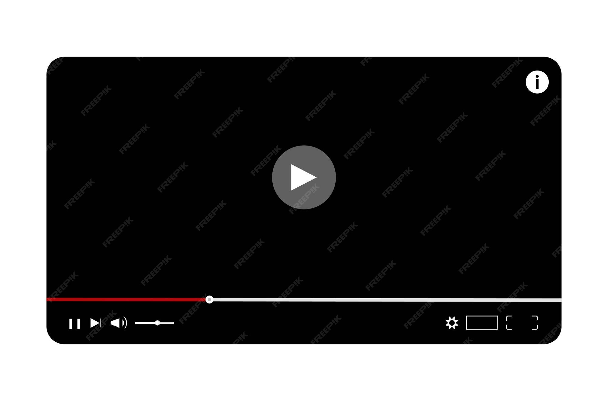 Premium Vector | Modern video player design template for web and mobile ... Premium Vector | Modern video player design template for web and mobile ...