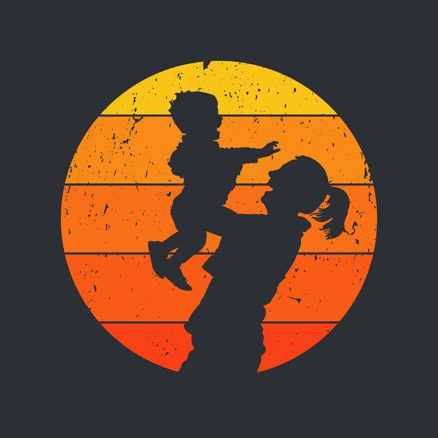 Premium Vector Mom And Son Silhouette Vector Collection In Various Poses