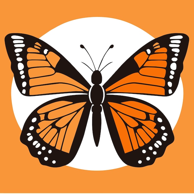Premium Vector Monarch Butterfly Beauty In Vector Art