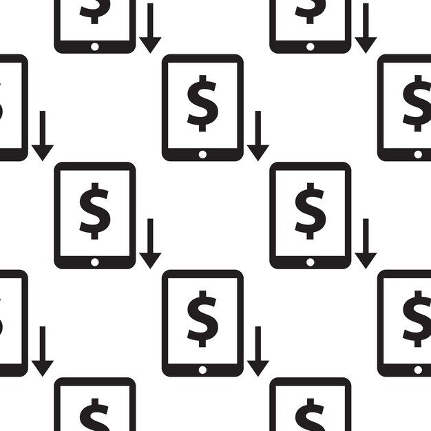 Premium Vector | Money decrease icon illustration