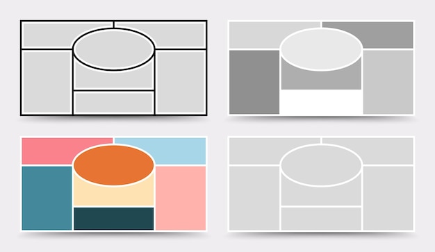 Premium Vector Moodboard Template Photo Collage Layout Minimalist