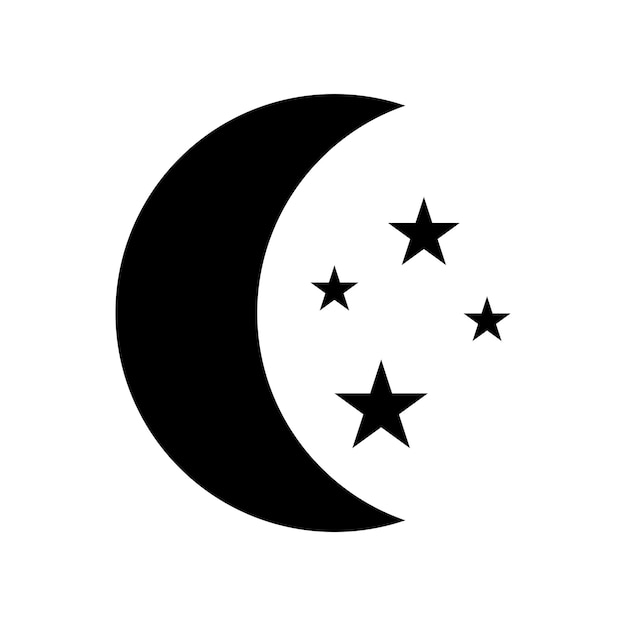 Premium Vector | Moon icon vector Premium Vector | Moon icon vector