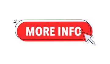 Premium Vector | More info button with cursor pointer click vector web button