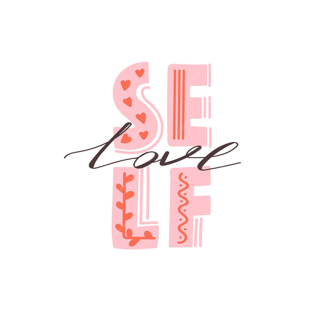 Premium Vector Motivational Calligraphy Phrase Self Care