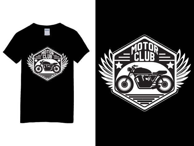 Premium Vector Motorcycle Tshirt Design Vector