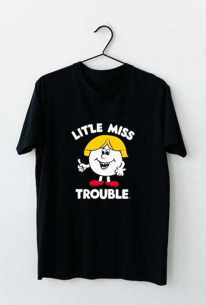Premium Vector | Mr Men Little Miss Trouble TShirt Premium Vector | Mr Men Little Miss Trouble TShirt