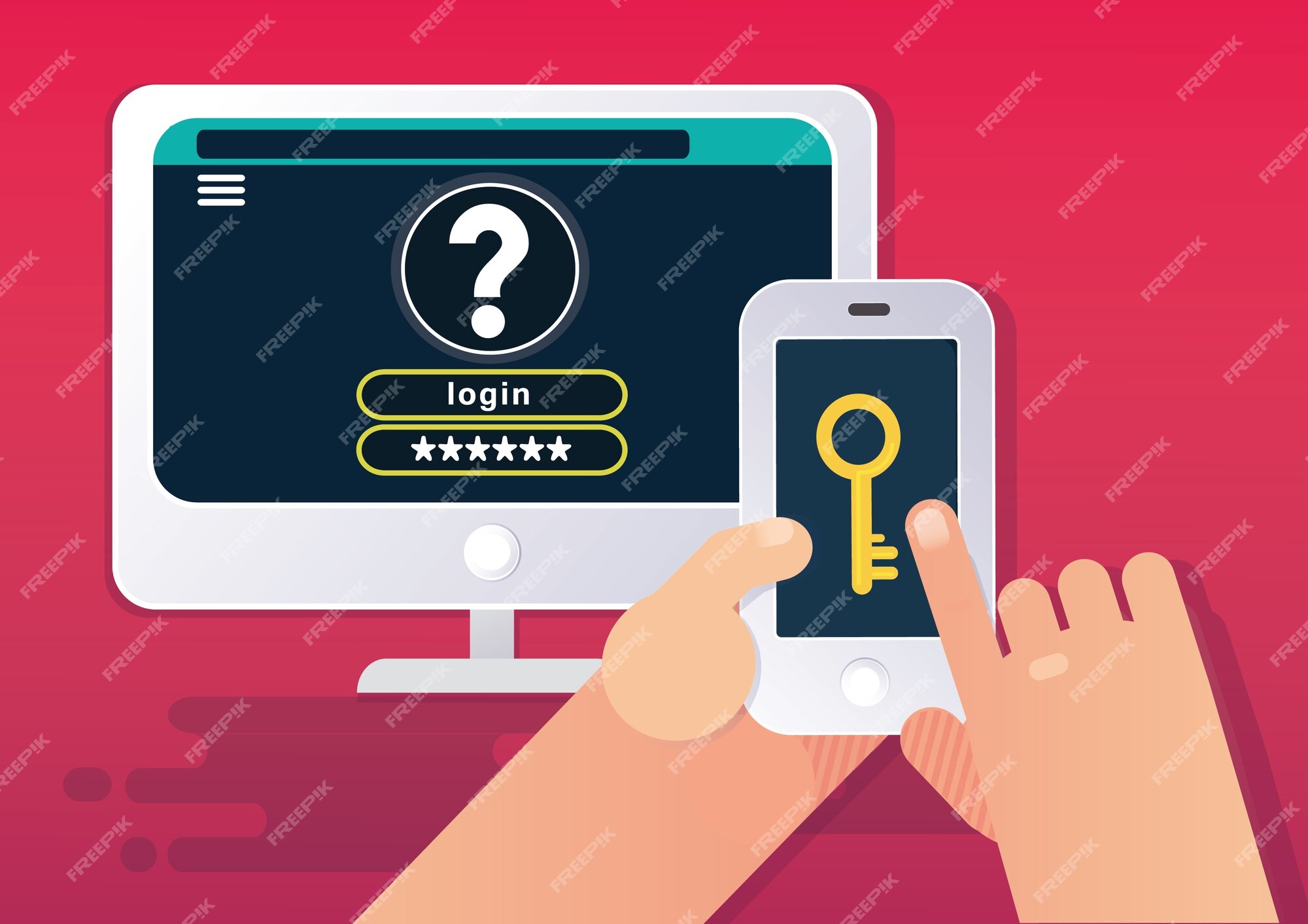 Premium Vector | Multi-factor authentication or MFA concept Premium Vector | Multi-factor authentication or MFA concept