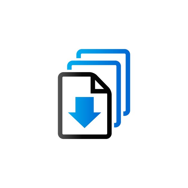 Premium Vector | Multiple download arrow icon in duo tone color file ... Premium Vector | Multiple download arrow icon in duo tone color file ...