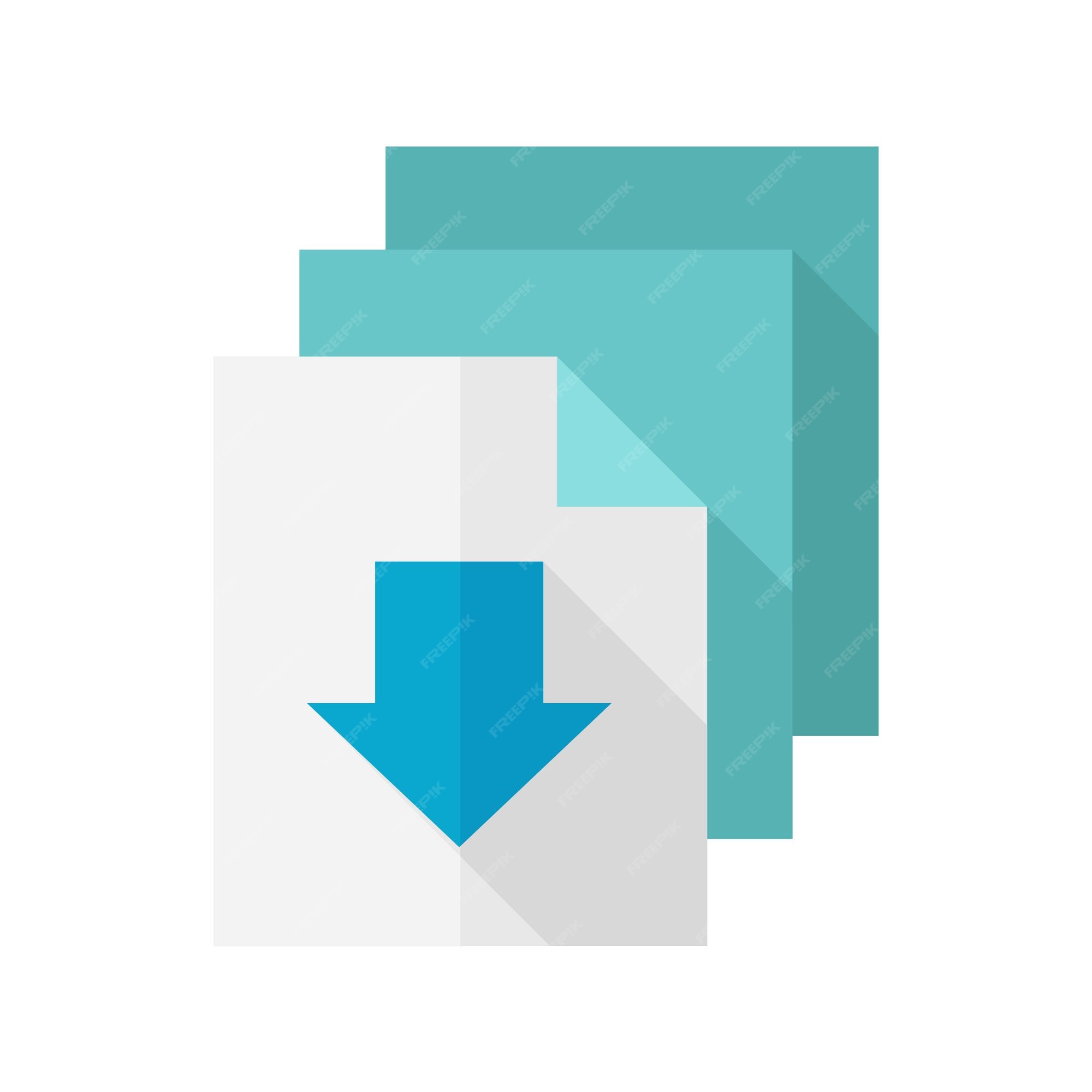 Premium Vector | Multiple download arrow icon in flat color style Premium Vector | Multiple download arrow icon in flat color style