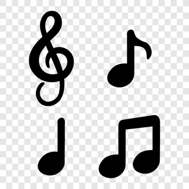 Premium Vector | Music notes set black musical icons vector illustration Premium Vector | Music notes set black musical icons vector illustration