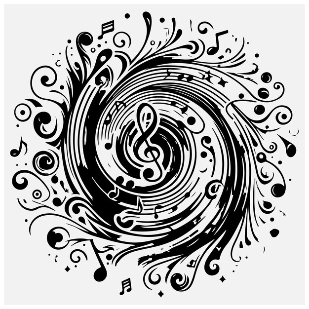 Music notes vector icon musical swirl pattern stock illustration ... Music notes vector icon musical swirl pattern stock illustration ...