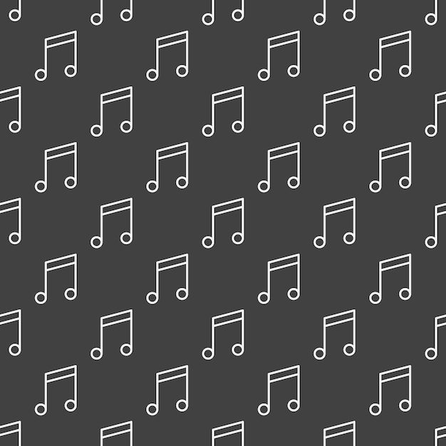 Premium Vector | Music seamless pattern - vector simple background Premium Vector | Music seamless pattern - vector simple background