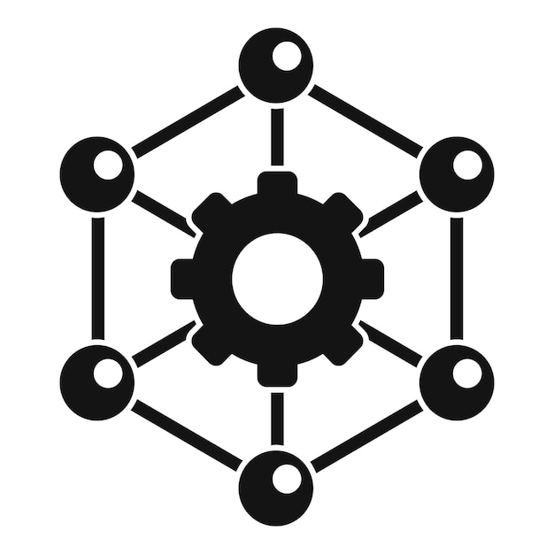 Premium Vector | Nanotechnology gear structure icon simple illustration ... Premium Vector | Nanotechnology gear structure icon simple illustration ...