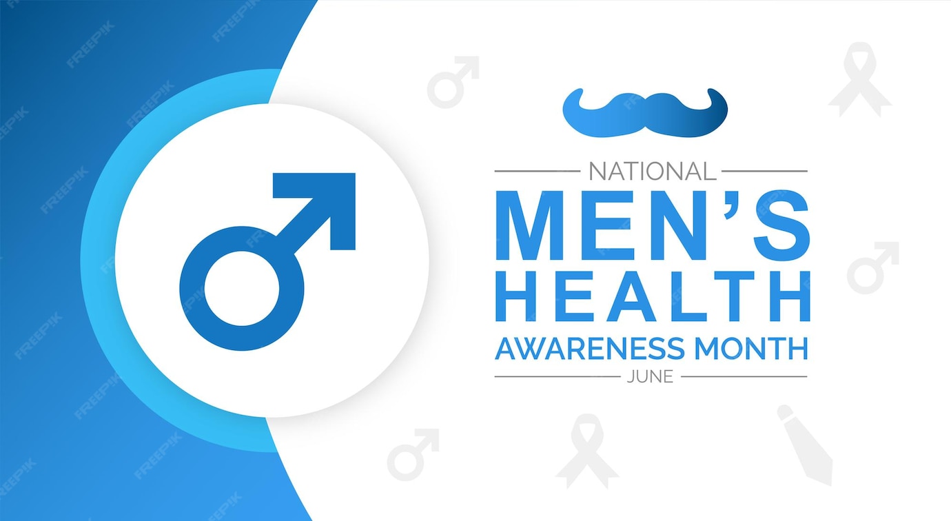 Premium Vector National Mens Health Awareness Month Background Or
