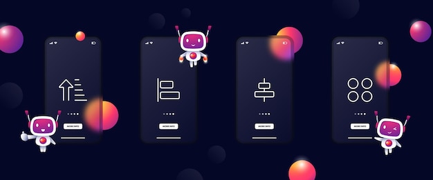 Premium Vector Navigation Menu Set Icon Order Arrow Alignment Main Tiles Phone Program