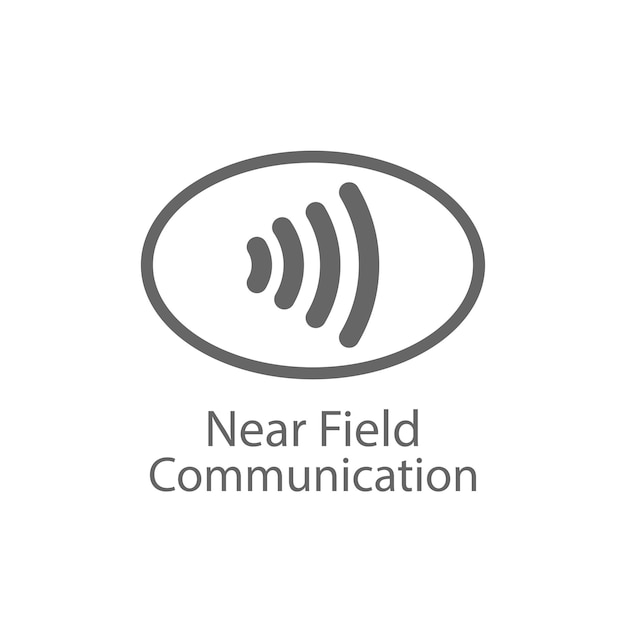 Premium Vector | Near field communication icon on white background ... Premium Vector | Near field communication icon on white background ...
