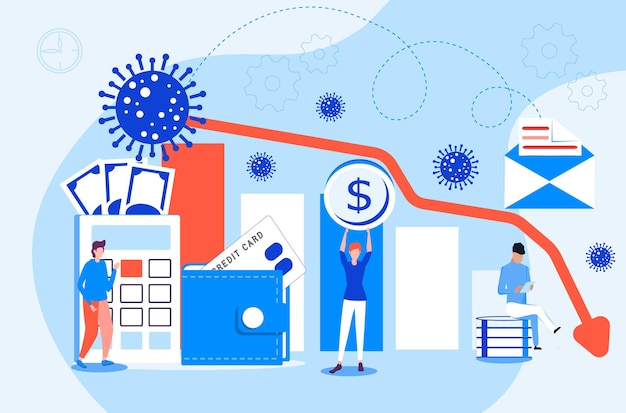 Premium Vector | Negative impact on global economy because coronavirus ... Premium Vector | Negative impact on global economy because coronavirus ...