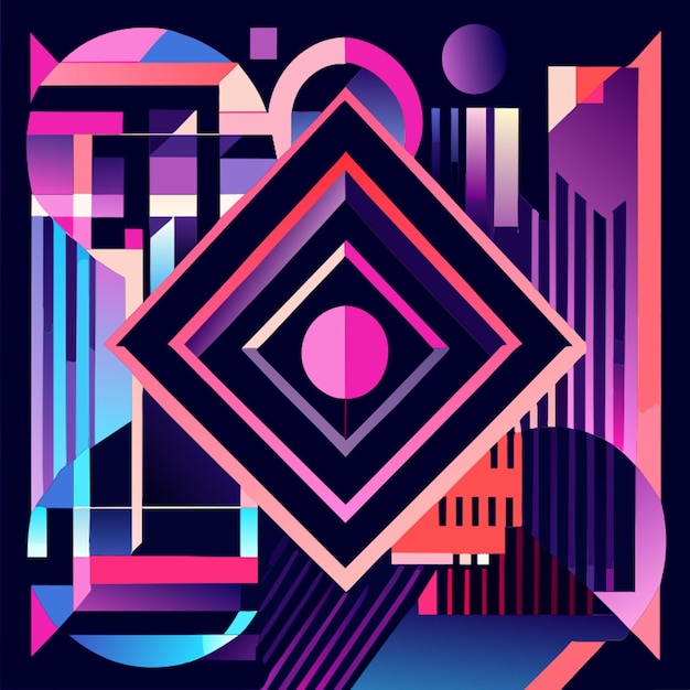 Premium Vector | Neographic geometric lines squares circles typography ... Premium Vector | Neographic geometric lines squares circles typography ...