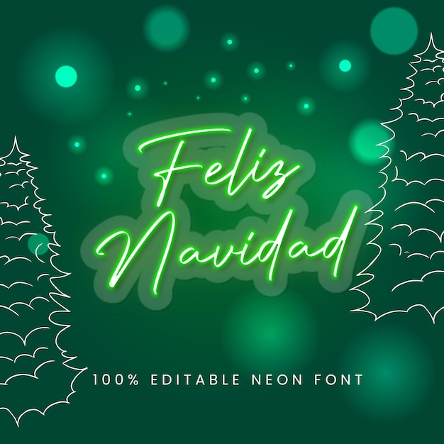 Premium Vector | Neon editable verde Premium Vector | Neon editable verde