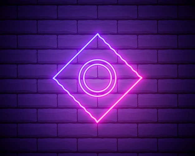 Premium Vector Neon Light Condom In Package Safe Sex Sign Icon Safe