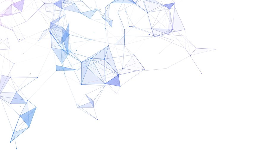 Premium Vector Network Connection Structure Digital Background With Dots And Lines Big Data