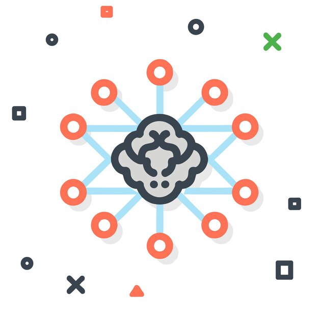 Premium Vector | Neural network icon Simple Neural network colored flat ... Premium Vector | Neural network icon Simple Neural network colored flat ...