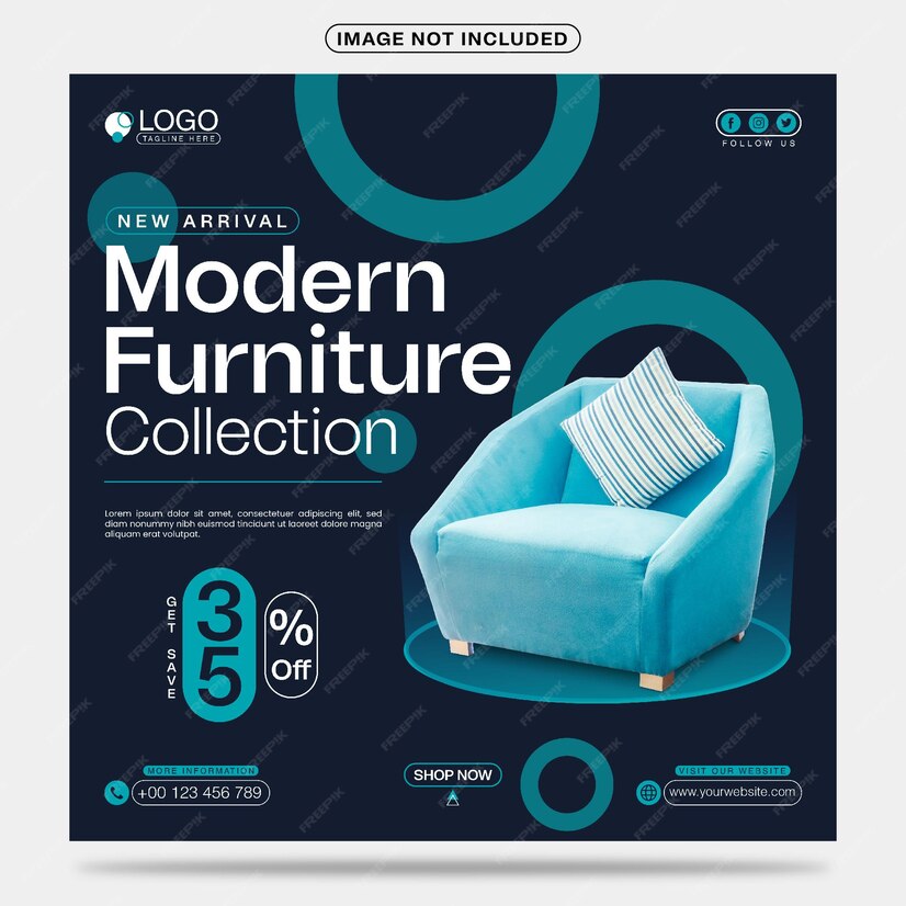 Premium Vector | New arrival modern furniture collection social media ... Premium Vector | New arrival modern furniture collection social media ...