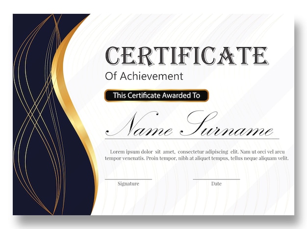 Premium Vector | New certificate vector design Premium Vector | New certificate vector design