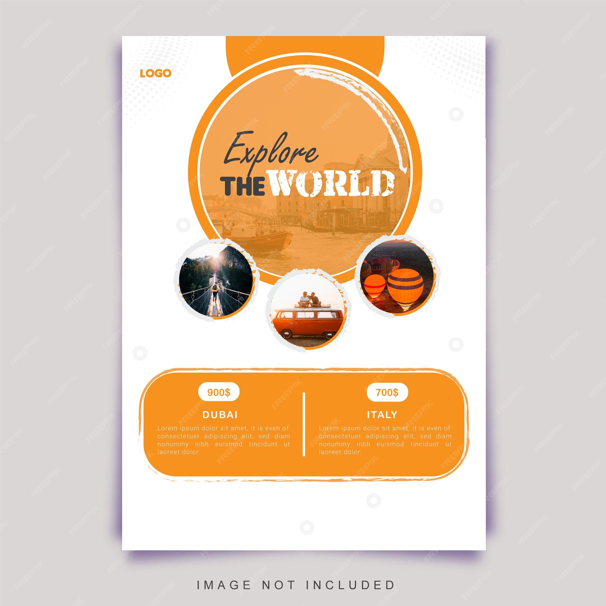 Premium Vector | New premium vacation vector poster or flyer design Premium Vector | New premium vacation vector poster or flyer design