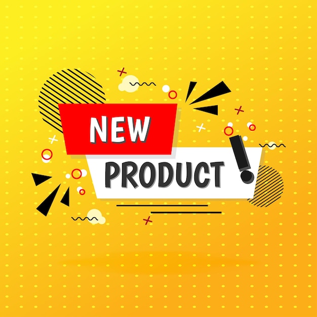 Premium Vector | New Product speech bubble banner for business ... Premium Vector | New Product speech bubble banner for business ...