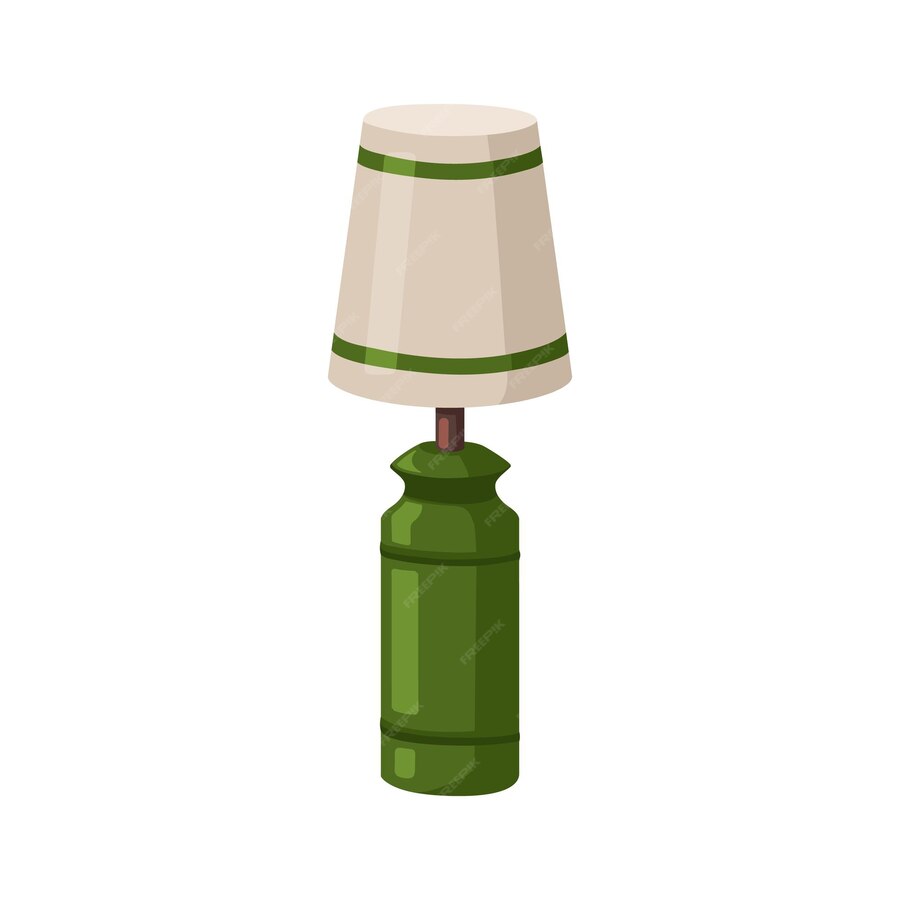 Premium Vector | Night table lamp bedside light with tapered shade ... Premium Vector | Night table lamp bedside light with tapered shade ...