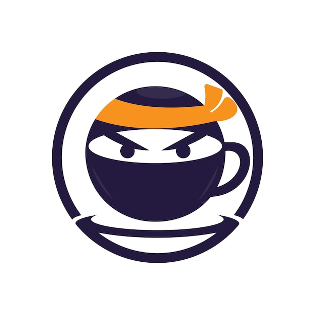 Premium Vector | Ninja coffee vector logo design Premium Vector | Ninja coffee vector logo design