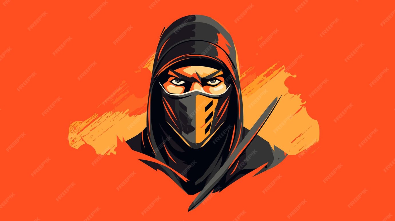 Premium Vector Ninja Face Mask Drawing Vector