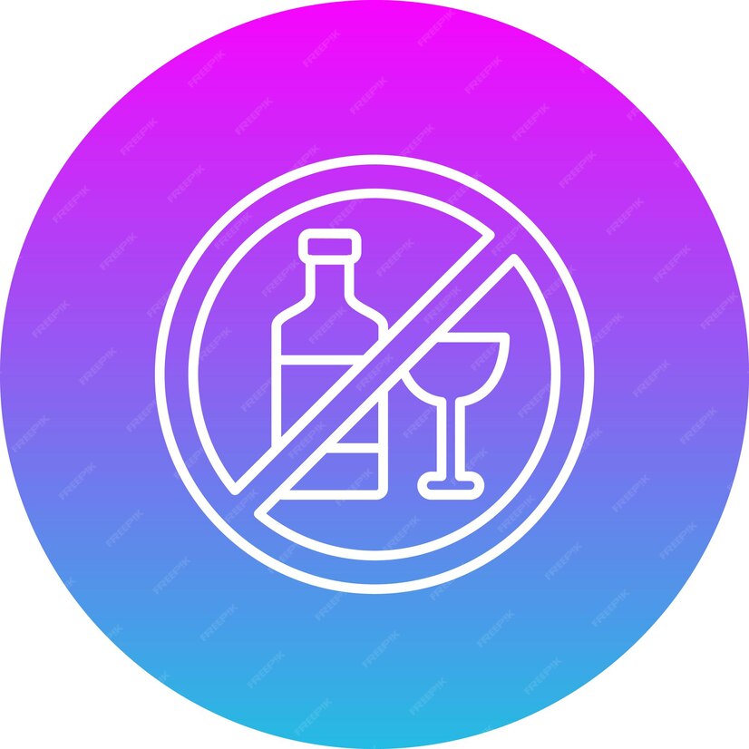 Premium Vector | No Alcohol Icon Premium Vector | No Alcohol Icon