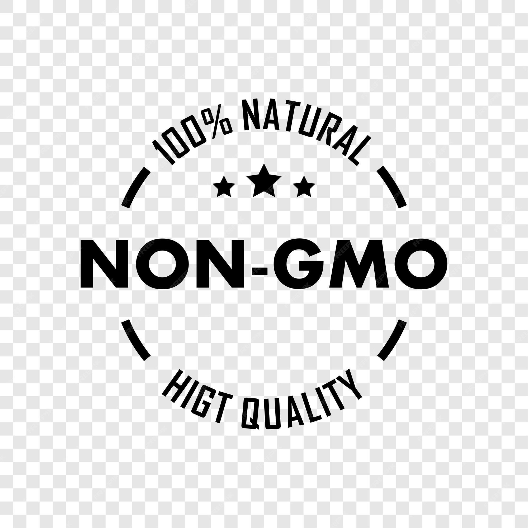 Premium Vector Non Gmo Sticker Emblem Or Label Nature Food Organic Product Vector Icon Gmo Free